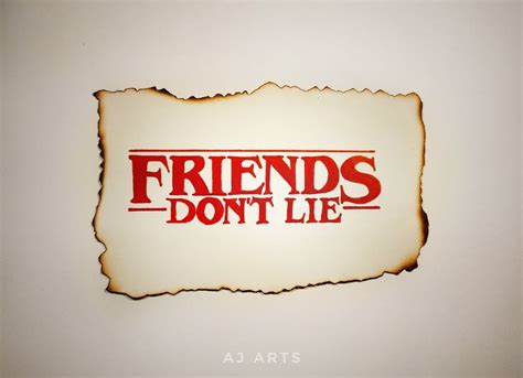 Stranger Things Artwork Friends Dont Lie