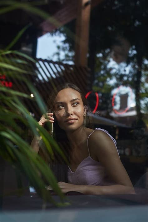 Mom Calling Lady Kissing Sleepy Man On Background Missing Call