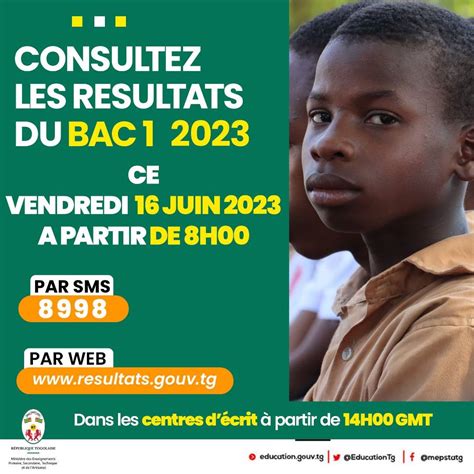 BAC 1 les résultats disponibles ce vendredi dès 8h Site officiel du