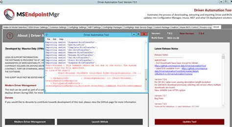 Issue Trying To Update Driverautomationtool · Issue 344 · Maurice Daly