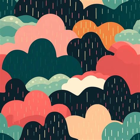 Un Día Lluvioso Con Nubes Y Gotas De Lluvia Foto Premium