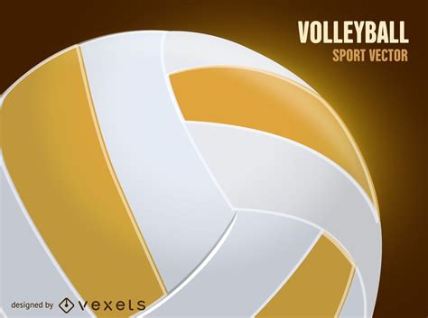 Descarga Vector De Ilustración De Pelota De Voleibol D