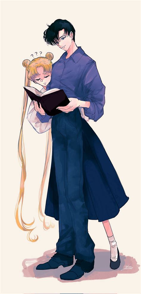 Tsukino Usagi And Chiba Mamoru Bishoujo Senshi Sailor Moon Drawn By Yukinami Paru I Danbooru