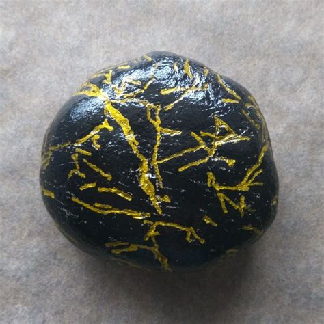 Happy Stone Kintsugi Inspired Kintsugi Stone Art