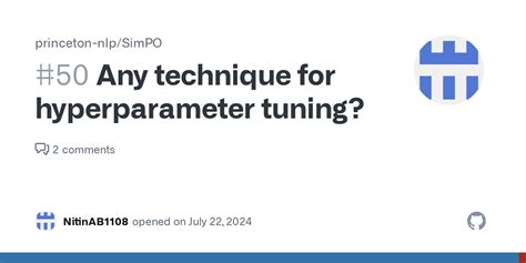 Any Technique For Hyperparameter Tuning · Issue 50 · Princeton Nlp
