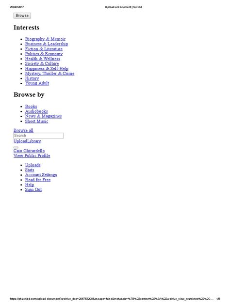 Upload A Document Pdf Scribd World Wide Web