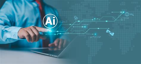 비즈니스를 보다 효율적으로 만드는 인공 지능 디지털 아이콘과 데이터 흐름으로 둘러싸인 Ai 기호를 손에 들고 인공 지능 기술 통합을 나타냅니다 가상현실에 대한 스톡 사진 및