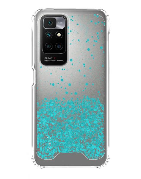 Capa Xiaomi Redmi 10 Proof Air Degradê Glitters Verde Água Capas de