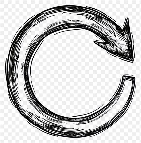Png Hand Drawn Circular Arrow Sketch Free Png Rawpixel