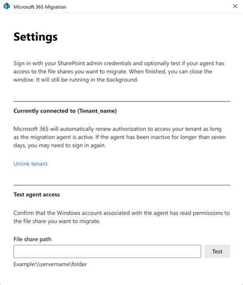 设置迁移管理器代理 Migrate To Microsoft 365 Microsoft Learn