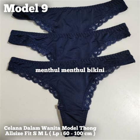 Jual Allsize S M L Celana Dalam Seksi Wanita Gstring G String Thong