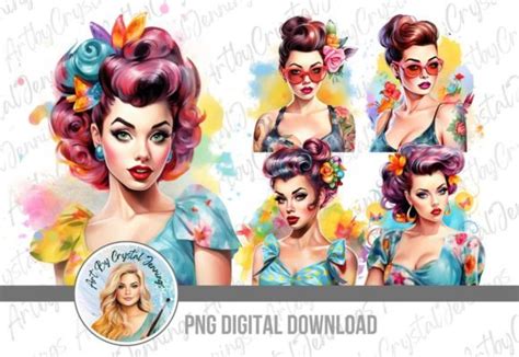 Patriotic American Pin Up Girl Design Graphic By Artbycrystaljennings