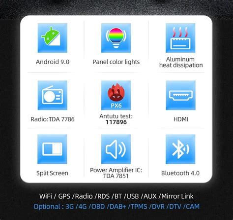 Eselshoehe Bosion Px6 4g 64g 9 Inch 1 Din Universal Android 9 0 Car Audio Gps Radio Video