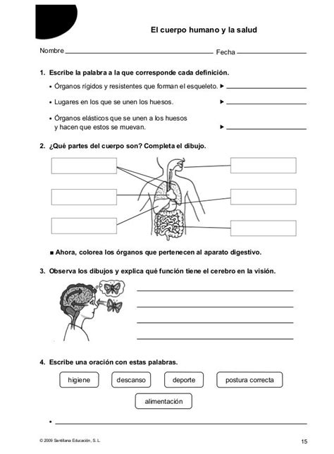Refuerzo y ampliación conocimiento del medio 5º Prueba de ciencias