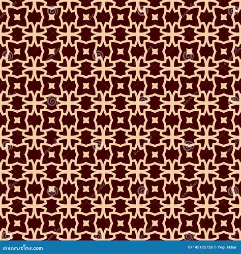 Seamless Linear Pattern With Elegant Curved Lines And Scrolls
