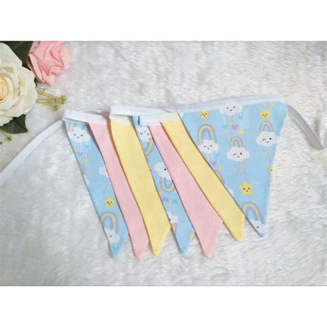 Varal De Bandeirinhas Para Berço Chuva De Amor Shopee Brasil