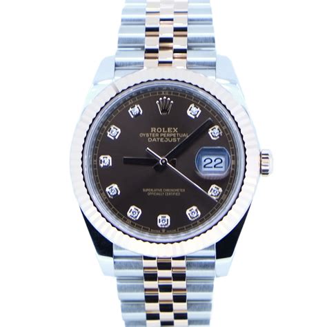 Rolex Datejust Mm Choco Diamond Uhrkultur