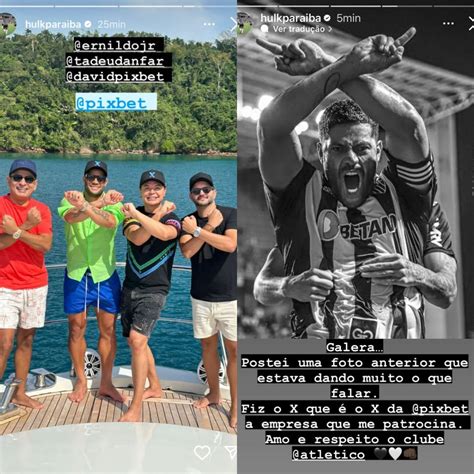 Atlético Hulk faz gesto de organizada do Cruzeiro e se retrata