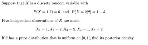 suppose that x is a discrete random variable with
