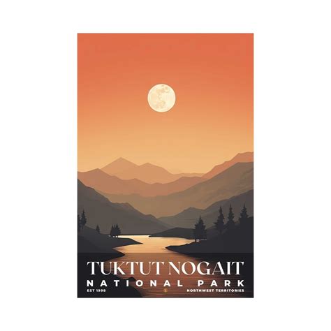 Tuktut Nogait National Park Poster Travel Print Office Poster Home