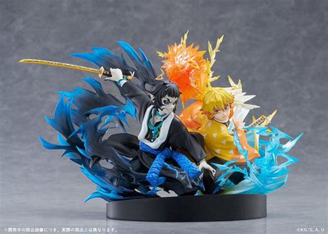 Demon Slayer Kimetsu No Yaiba Pvc Statue Zenitsu Agatsuma And Kaigaku 15
