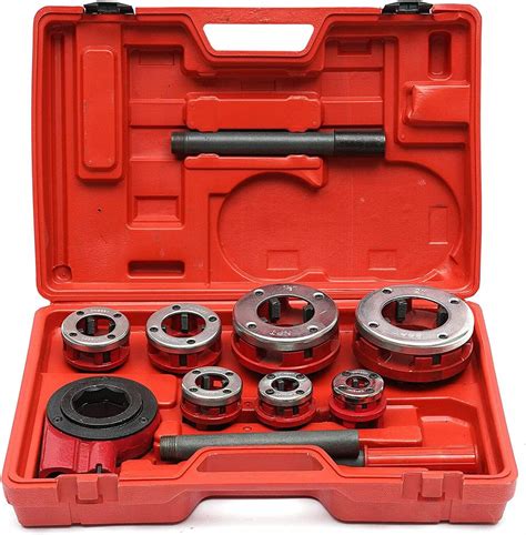 Bspt Ratchet Pipe Threader Kit Manual Ratcheting Pipe Threading Tool Set Steel Pipe Thread