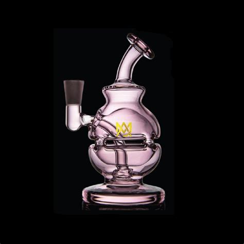 Mj Arsenal Pink Royale Mini Rig Limited Edition 10mm Pink Glass Dab Hg