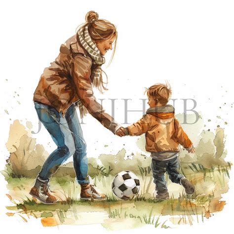 Soccer Mom Clipart 10 High Quality S Digital Download Sports
