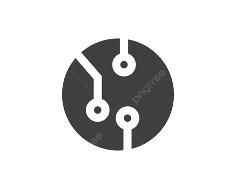 Circuit Board Line Cpu Chip Icon Logo Illustration Vector Vector Computing Internal Pcb PNG