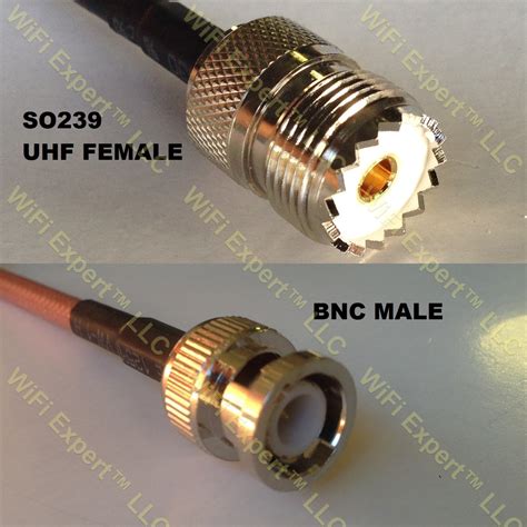 LMR400 SO239 UHF Female To BNC MALE Coaxial RF Pigtail Cable RF