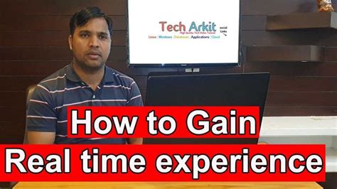 How To Gain Real Time Experience My Experience In Few Words Tech Arkit Real Time Words Real