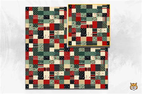 Christmas Patchwork Seamless Pattern Graphic By Meowbackgrounds · Creative Fabrica Christmas Patchwork Seamless Pattern Graphic By Meowbackgrounds · Creative Fabrica