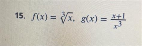 Solved Use Each Pair Of Fuctions To Find Fgx And