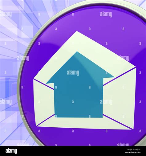 E Mail Symbol Showing Message Outbox Envelope Communication Stock Photo Alamy
