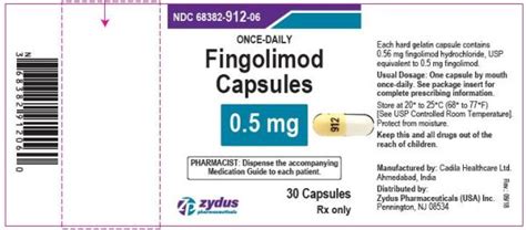 Fingolimod And Alcoholfood Interactions