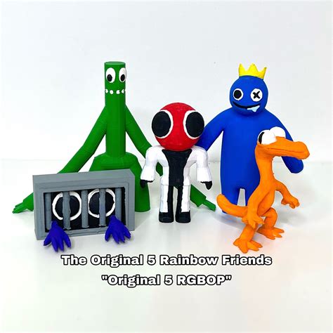 Roblox Rainbow Friends Figures 3d Printed Etsy Israel