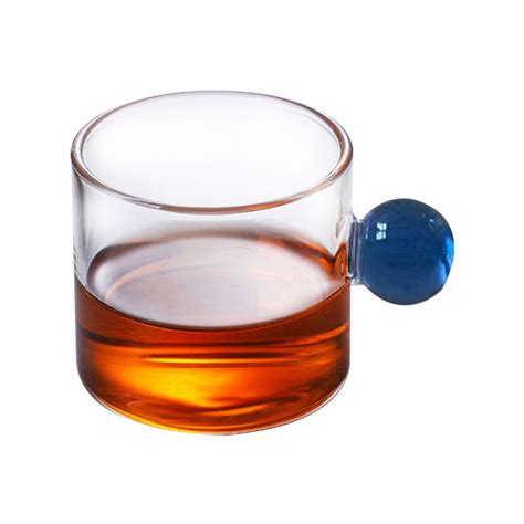 110ml Glass Coffee Mugs Clear Coffee Cup With Handle For Tea Cappuccino