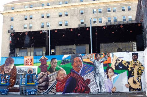 Group Behind Oaklands Newest Mural Uses Walls To Depict Communities Kqed