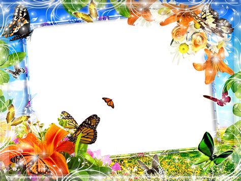 frames PNG fundo transparente praia e flores Imagens Png fundo transparente grátis