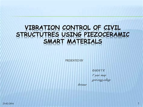 vibration control of civil structures pptx civil engineering