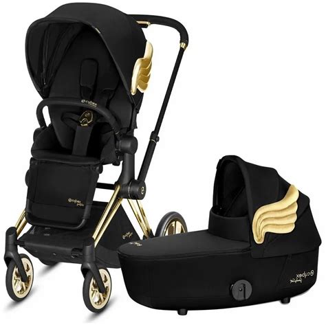 Купить Коляска универсальная 2 в 1 Cybex Priam Iv Fe Js Wings золотой