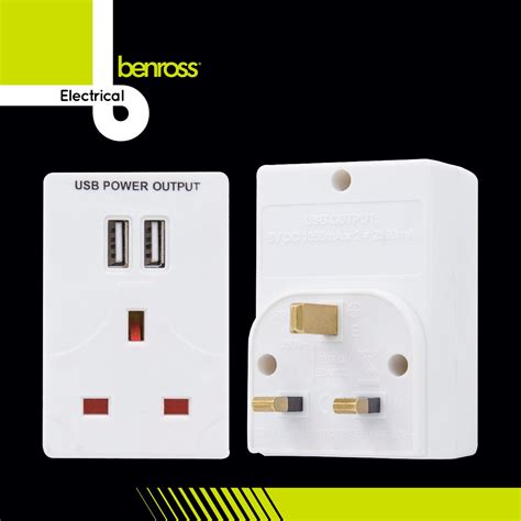 5v Adaptor W 2 Usb Sockets 2 1a
