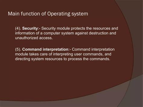 presentation on operating system ppt