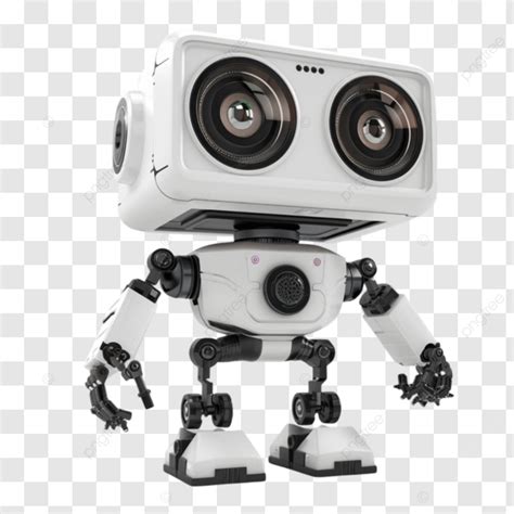 A Small Robot Holding Camera Robot Technology Futuristic Png