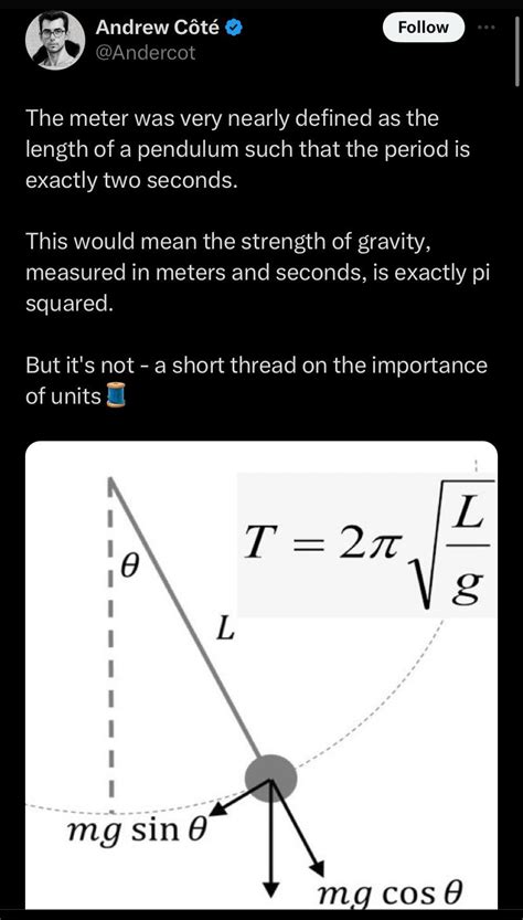 G Is Already Pi Squared R Physicsmemes