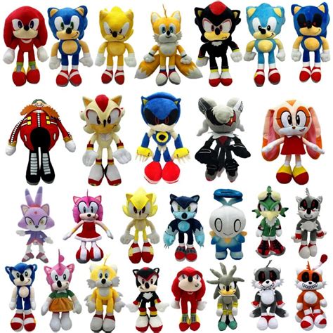 Generic 30cm Super Sonic Hedgehog Plush Stuffed Toys Cartoon Knuckles