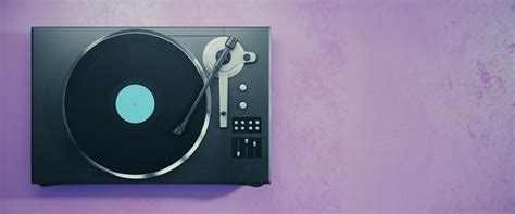 Premium Photo Vinyl Record Player On Purple Background