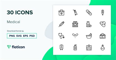 Medical Icon Pack Black Outline 30 Svg Icons