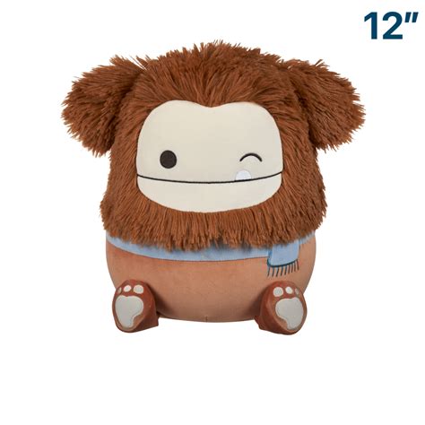 Benny The Winking Brown Bigfoot ~ 12 Squishmallow Plush Brickheads
