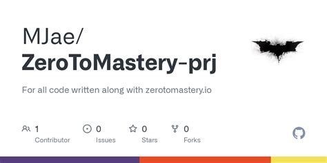 Github Mjaezerotomastery Prj For All Code Written Along With